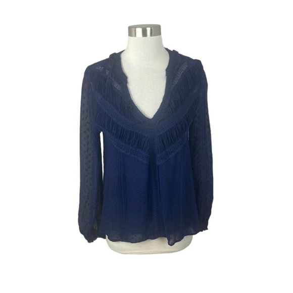 Sundance | Tops | Sundance Catalog Navy Blue Swiss Dot Tank Lined V ...